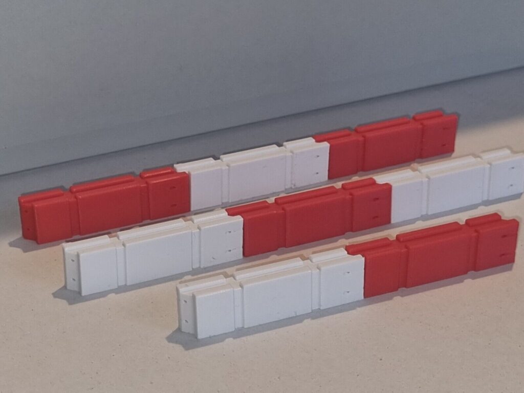 1/50 Scale Temporary Vertical Concrete Barriers - CB Models